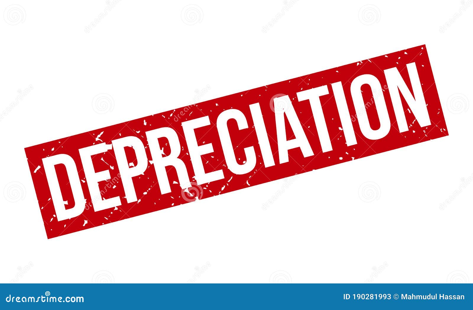 Depreciation Rubber Stamp. Red Depreciation Rubber Grunge Stamp Seal ...