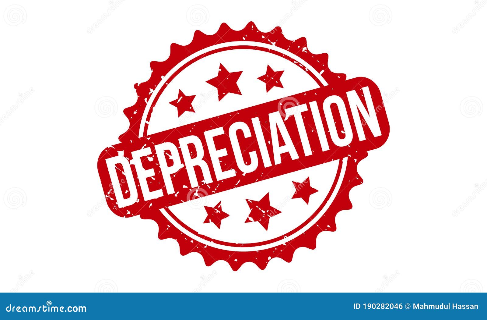 Depreciation Rubber Stamp. Red Depreciation Rubber Grunge Stamp Seal ...