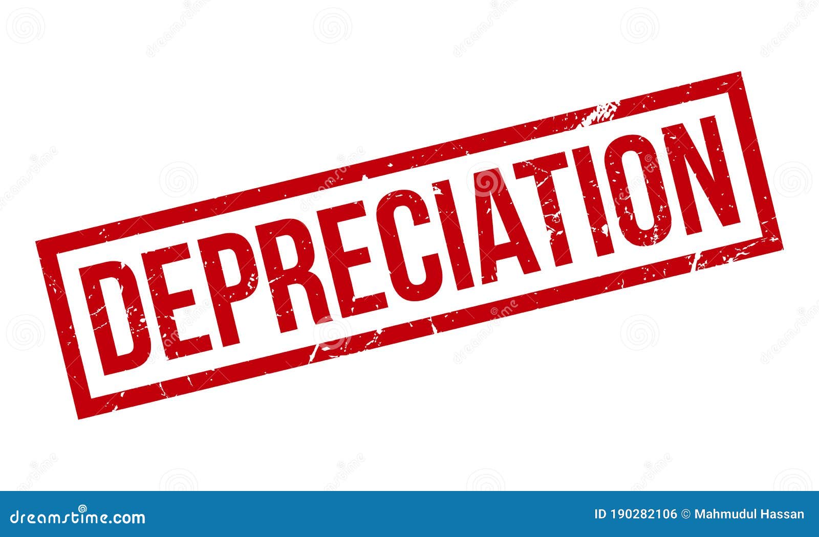 Depreciation Rubber Stamp. Red Depreciation Rubber Grunge Stamp Seal ...
