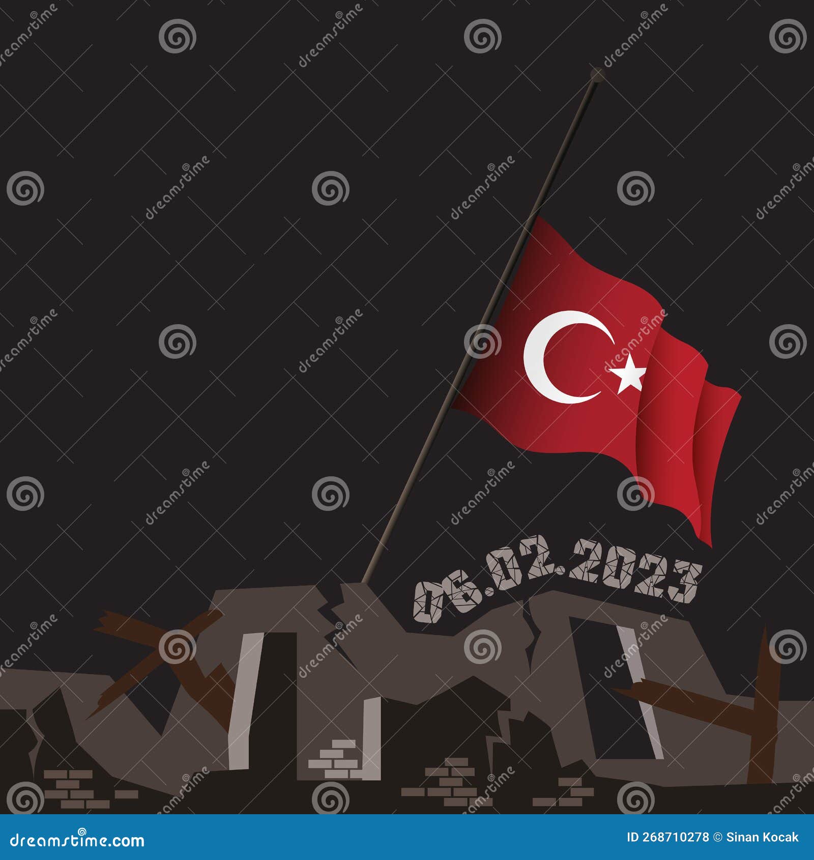 Turkiye Pattern, Background Texture And Emblem With The Colors Of The ...