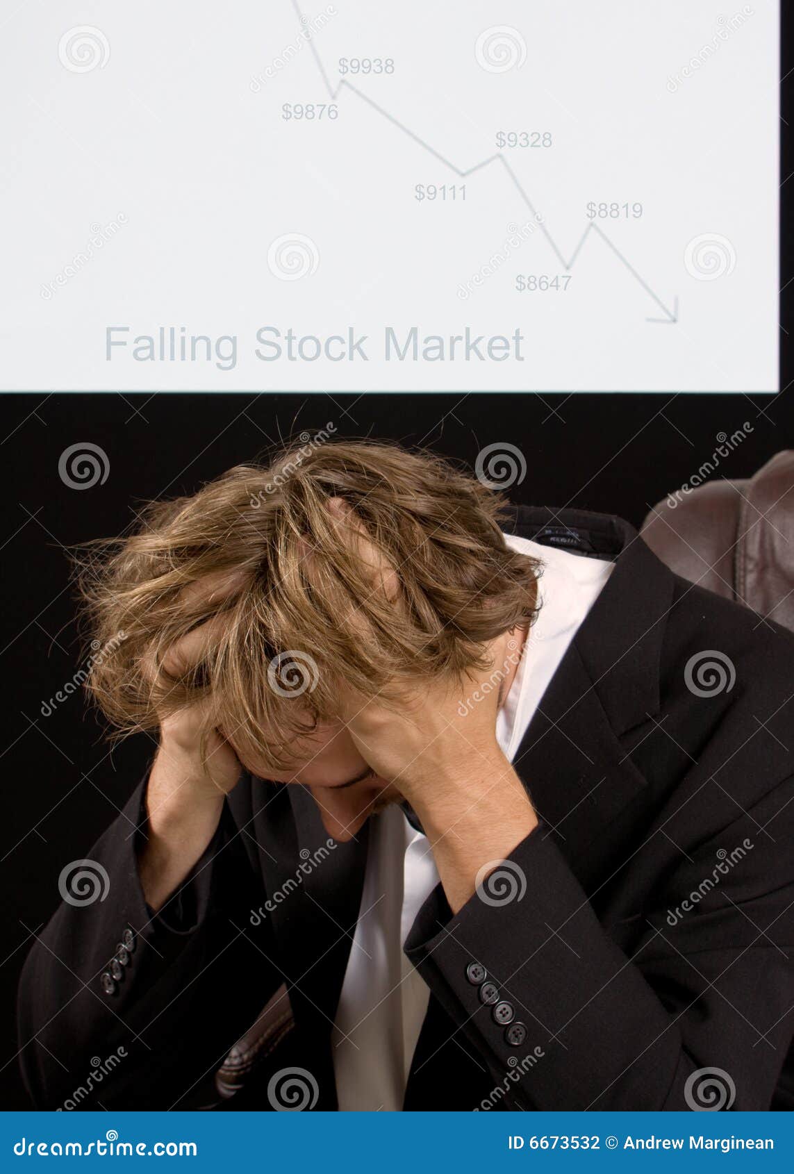 Depresed broker stock photo. Image of contemporary, adult - 6673532