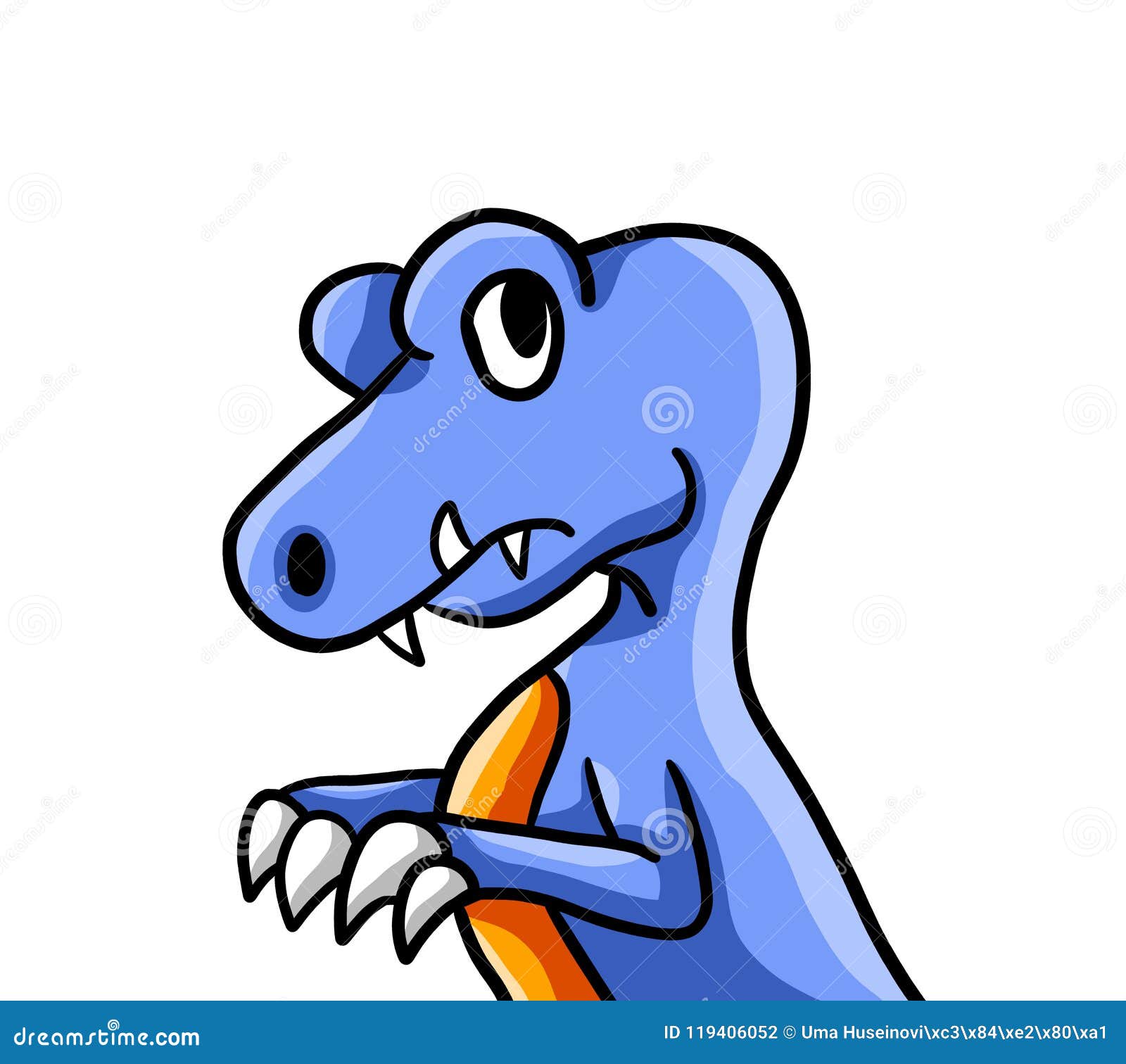 Depressed Baby T Rex stock illustration. Illustration of dinosaur ...