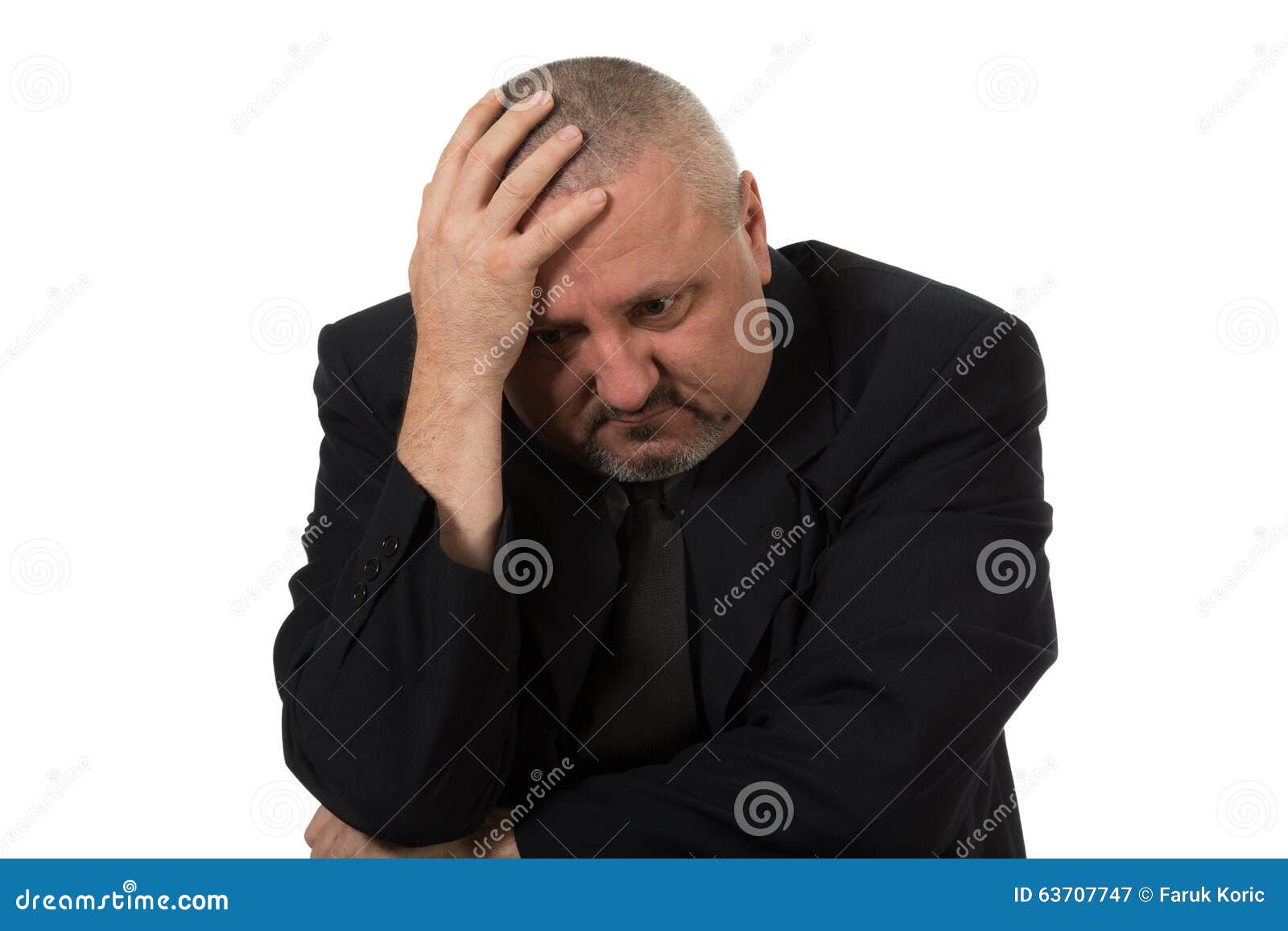 Depressed business man stock image. Image of businessman - 63707747