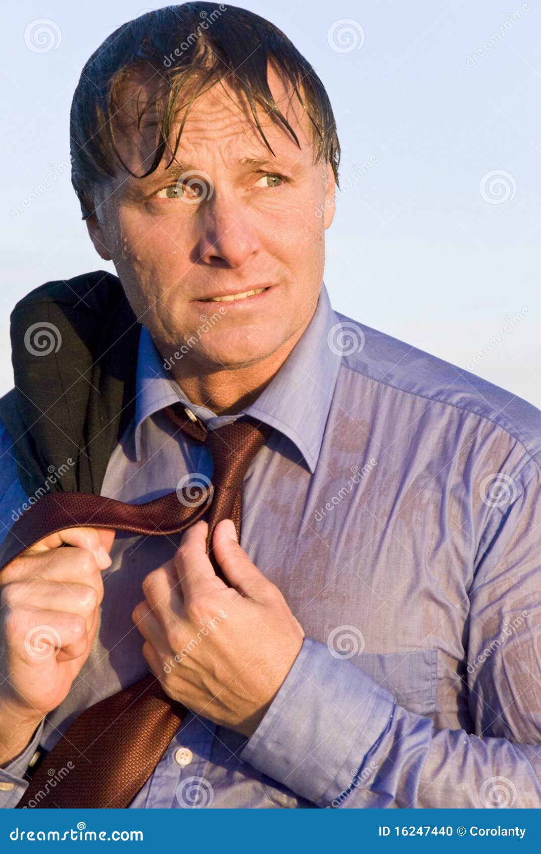 Depressed businessman stock photo. Image of crunch, businessman - 16247440
