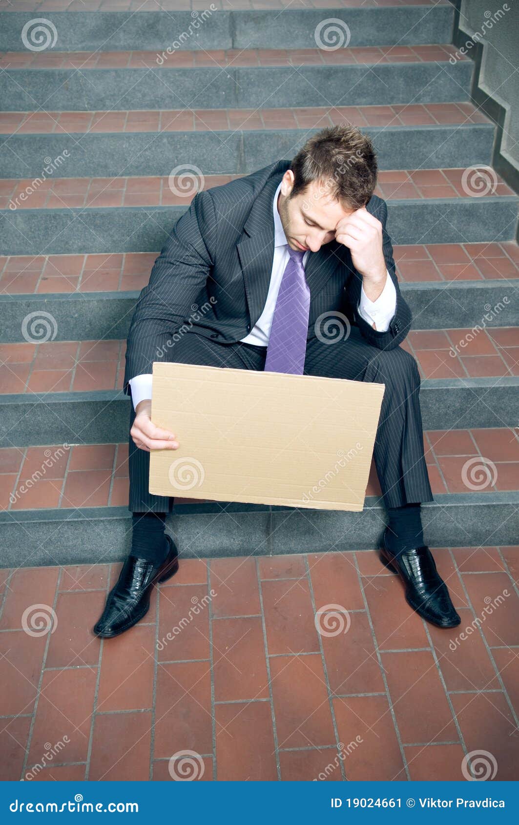 Depressed businessman stock image. Image of business - 19024661