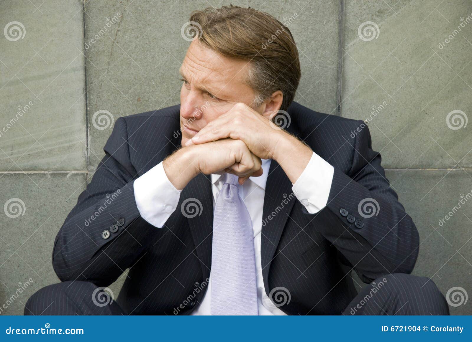Depressed businessman stock photo. Image of financial - 6721904