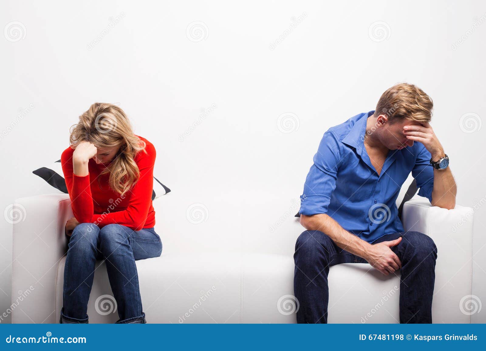 Depressed Couple Having Problems Stock Photo - Image of separation ...