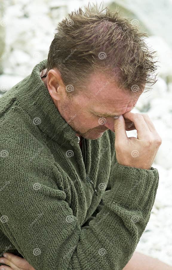 Depressed and Dejected Man. Stock Photo - Image of lonely, mourn: 10399408