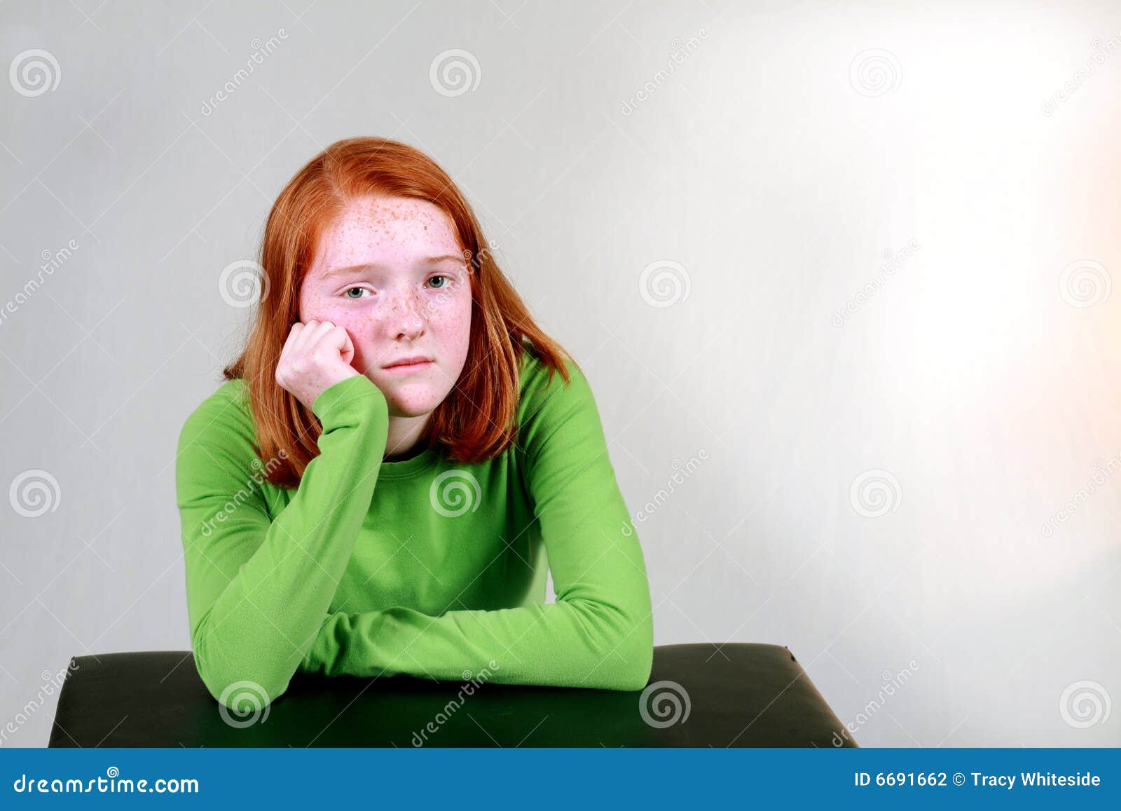 Depressed Ginger stock photo. Image of female, human, individual - 6691662