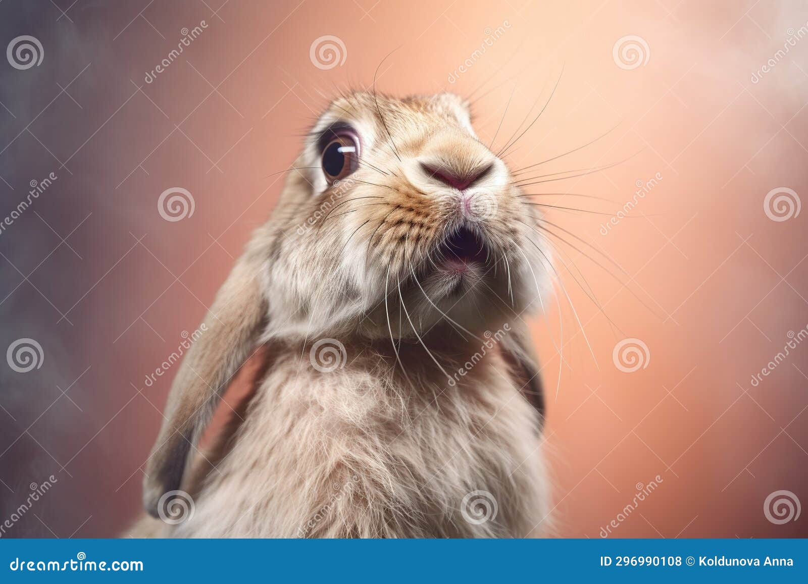 A Depressed Hare Crying Out Stock Illustration - Illustration of rabbit ...