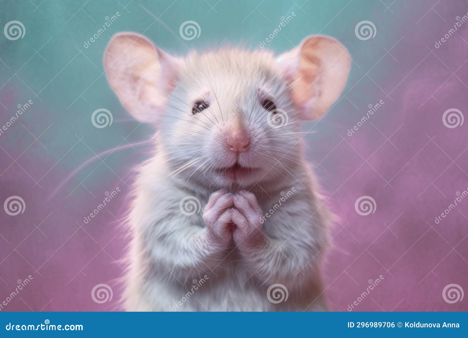 Depressed Lab Mouse Being Sad, Concept of Despair Stock Illustration ...