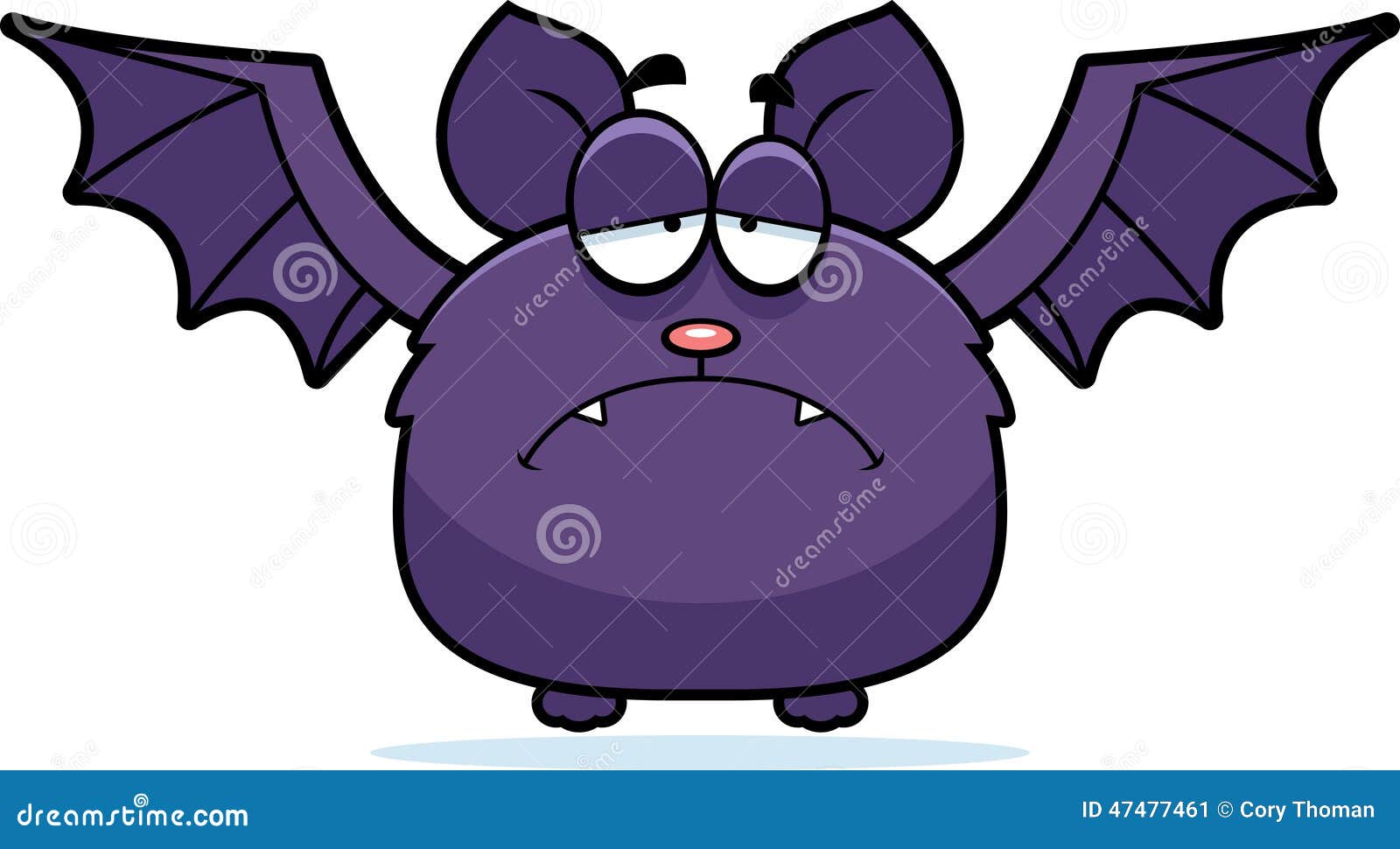 Depressed Little Bat stock vector. Illustration of graphic - 47477461