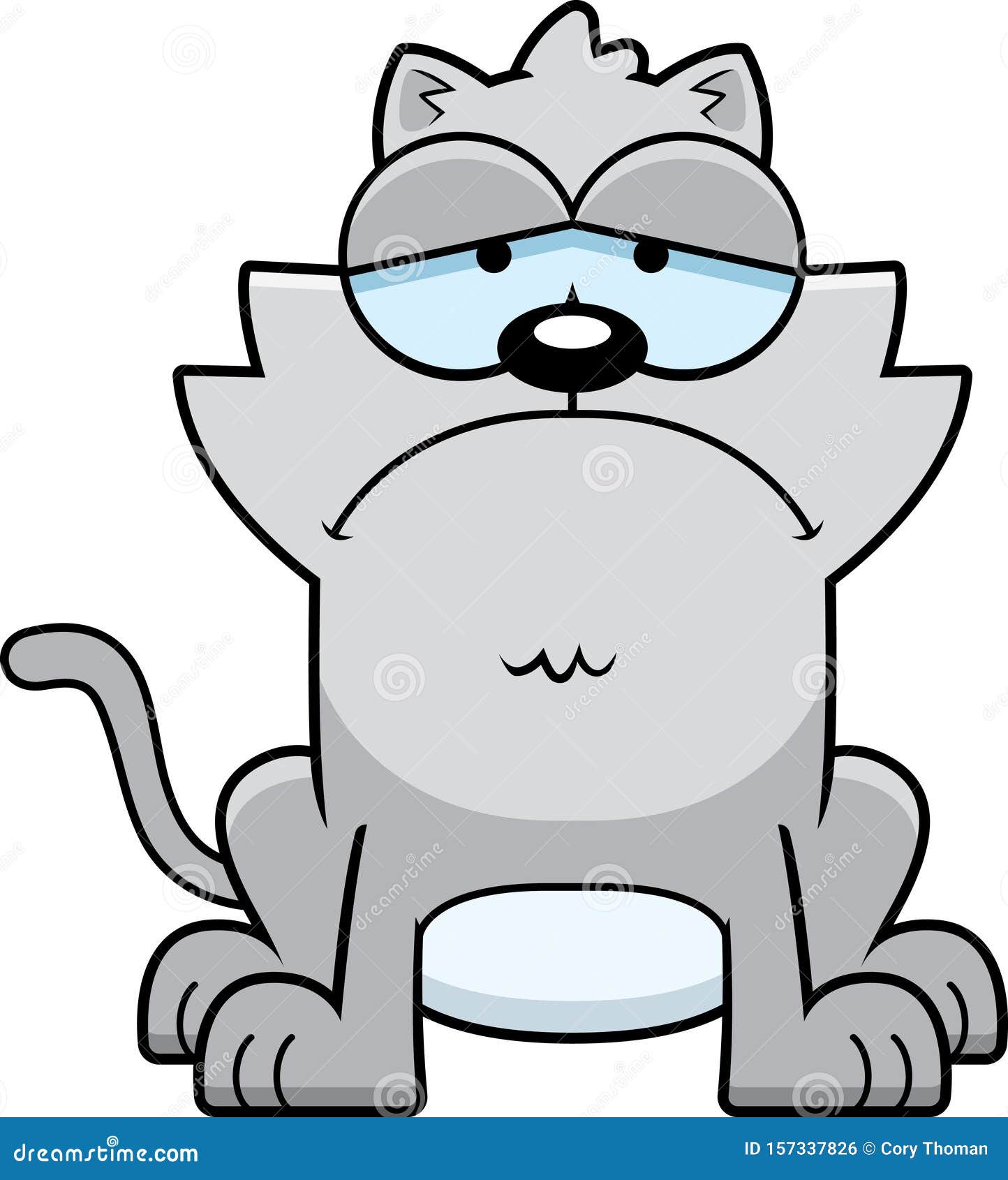 Freaked Out Cat Cartoon