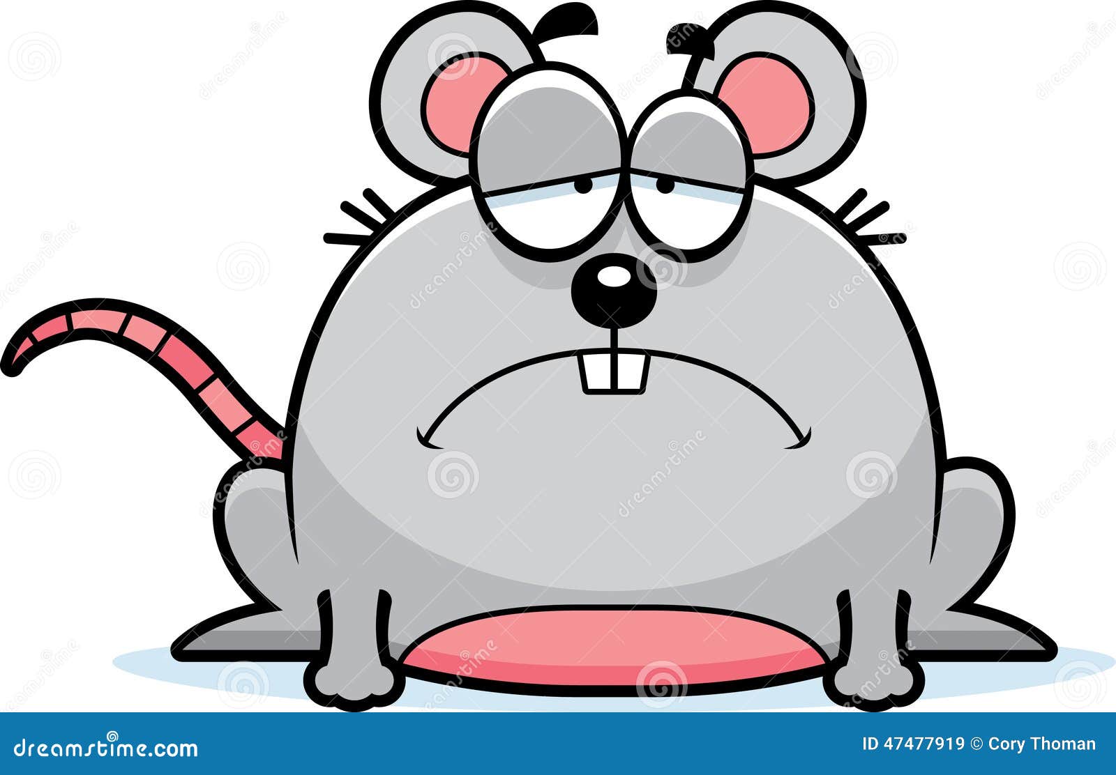 Depressed Little Mouse stock vector. Illustration of vector - 47477919