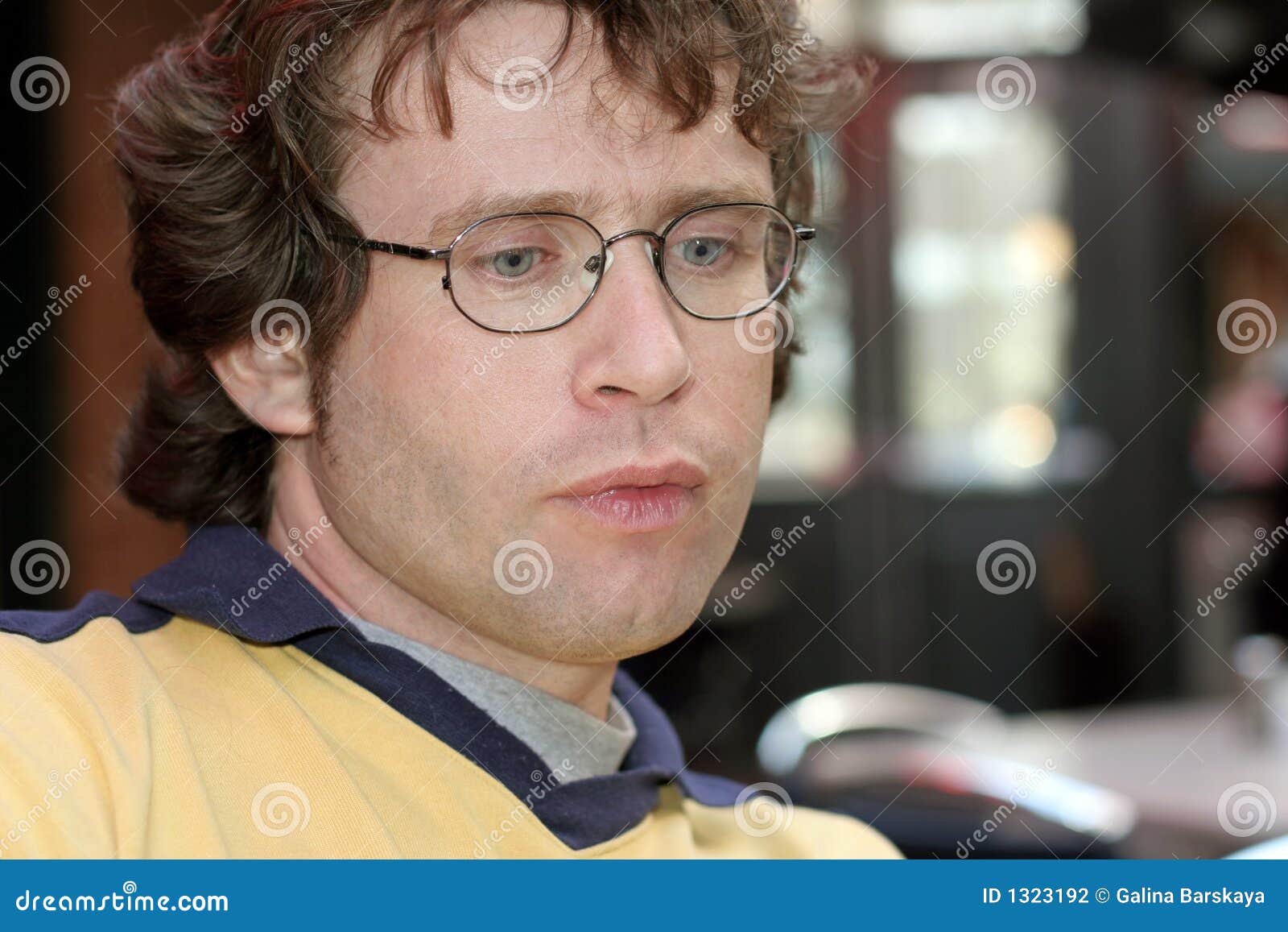 Depressed man stock photo. Image of alone, emotional, attractive - 1323192
