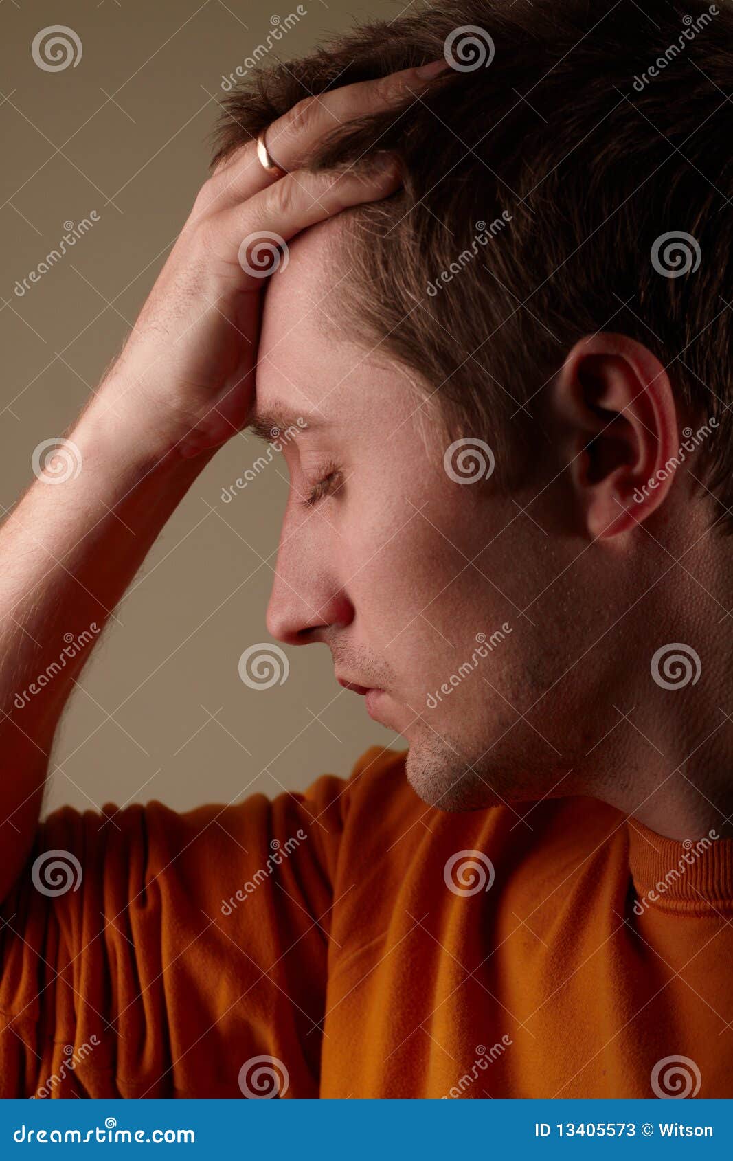 Depressed man stock image. Image of person, depressed - 13405573