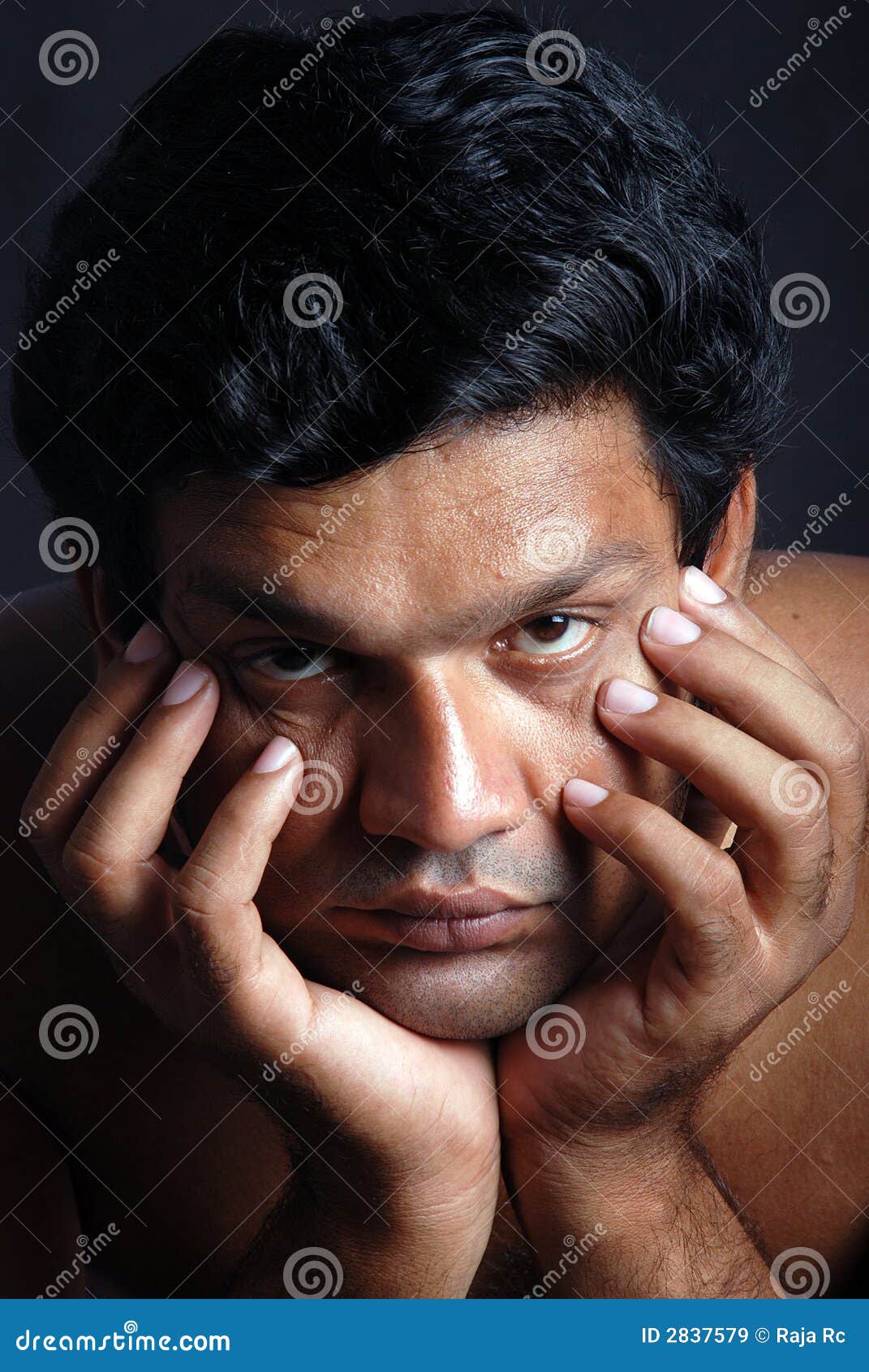Depressed man stock image. Image of expression, casual - 2837579