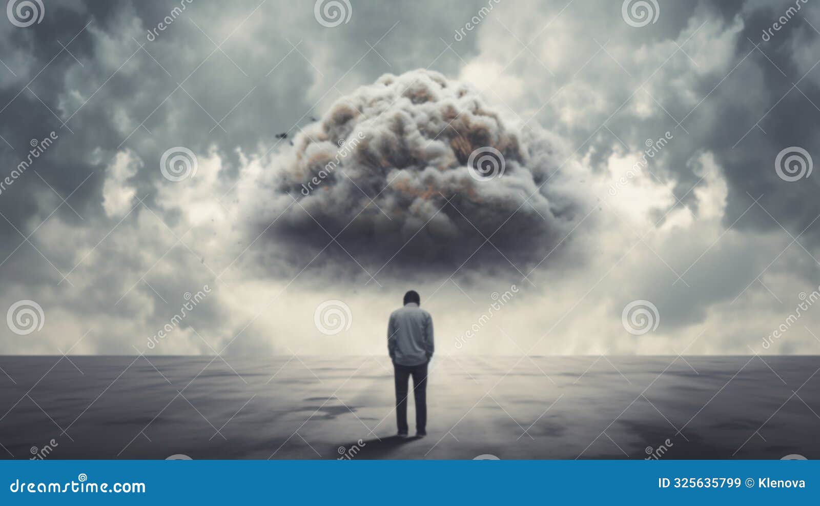 Depressed Man with Dark Cloud Rain Lightning Over His Head Stock Image ... Depressed Man with Dark Cloud Rain Lightning Over His Head Stock Image ...