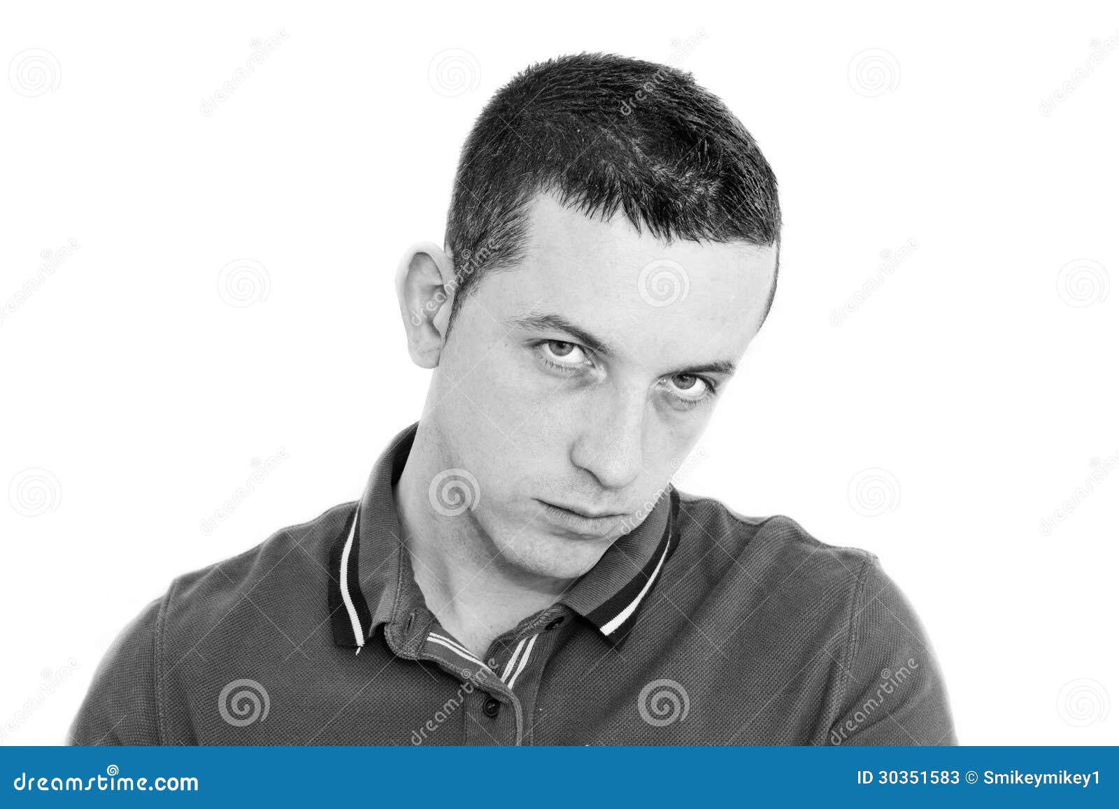 Depressed man stock image. Image of eyes, closeup, mysterious - 30351583