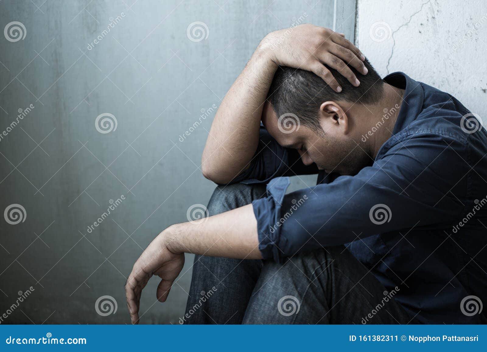 Depressed Man Sitting Head in Hands.dramatic Concept Stock Image ... Depressed Man Sitting Head in Hands.dramatic Concept Stock Image ...