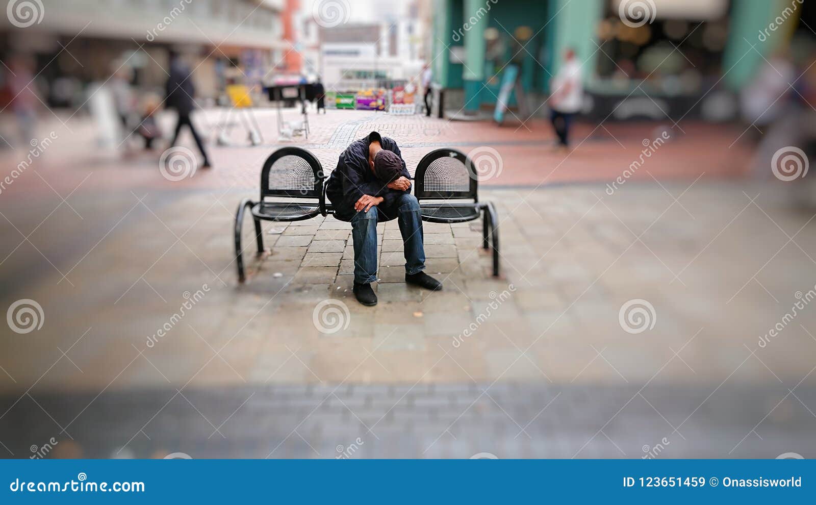 Depressed Man editorial stock image. Image of public - 123651459