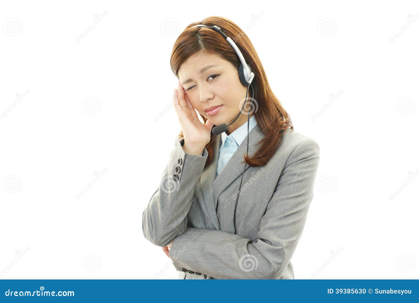 Depressed operator stock photo. Image of frustrated, fail - 39385630