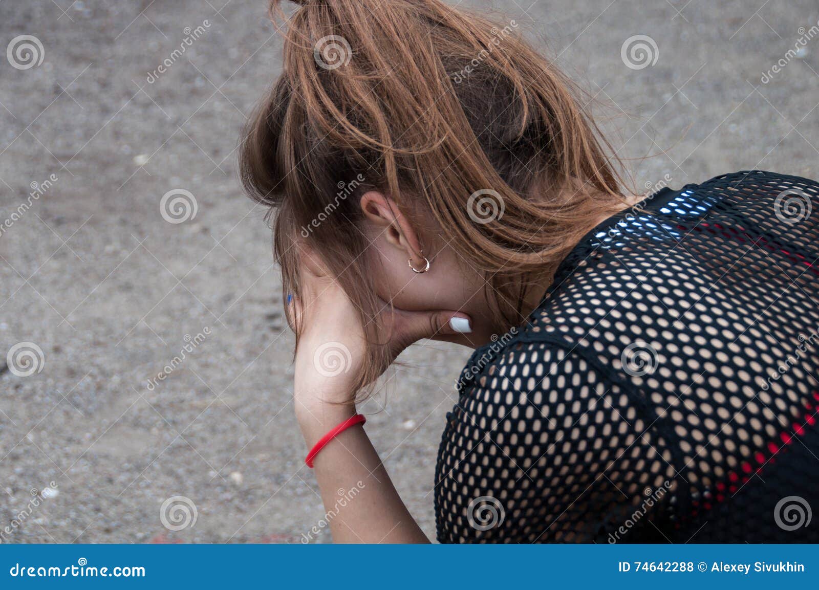 Depressed sad girl stock photo. Image of woman, fail - 74642288