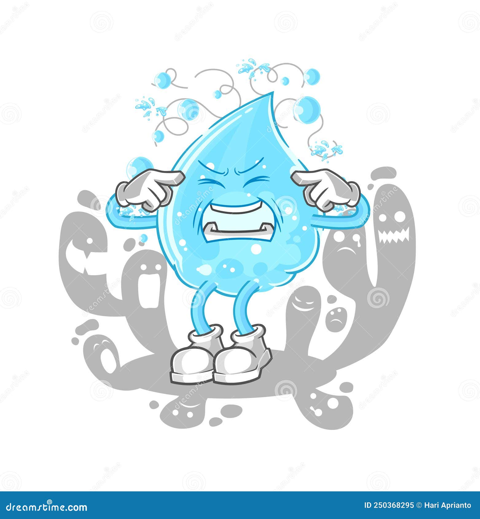 Depressed Soda Water Character. Cartoon Vector Stock Vector ...