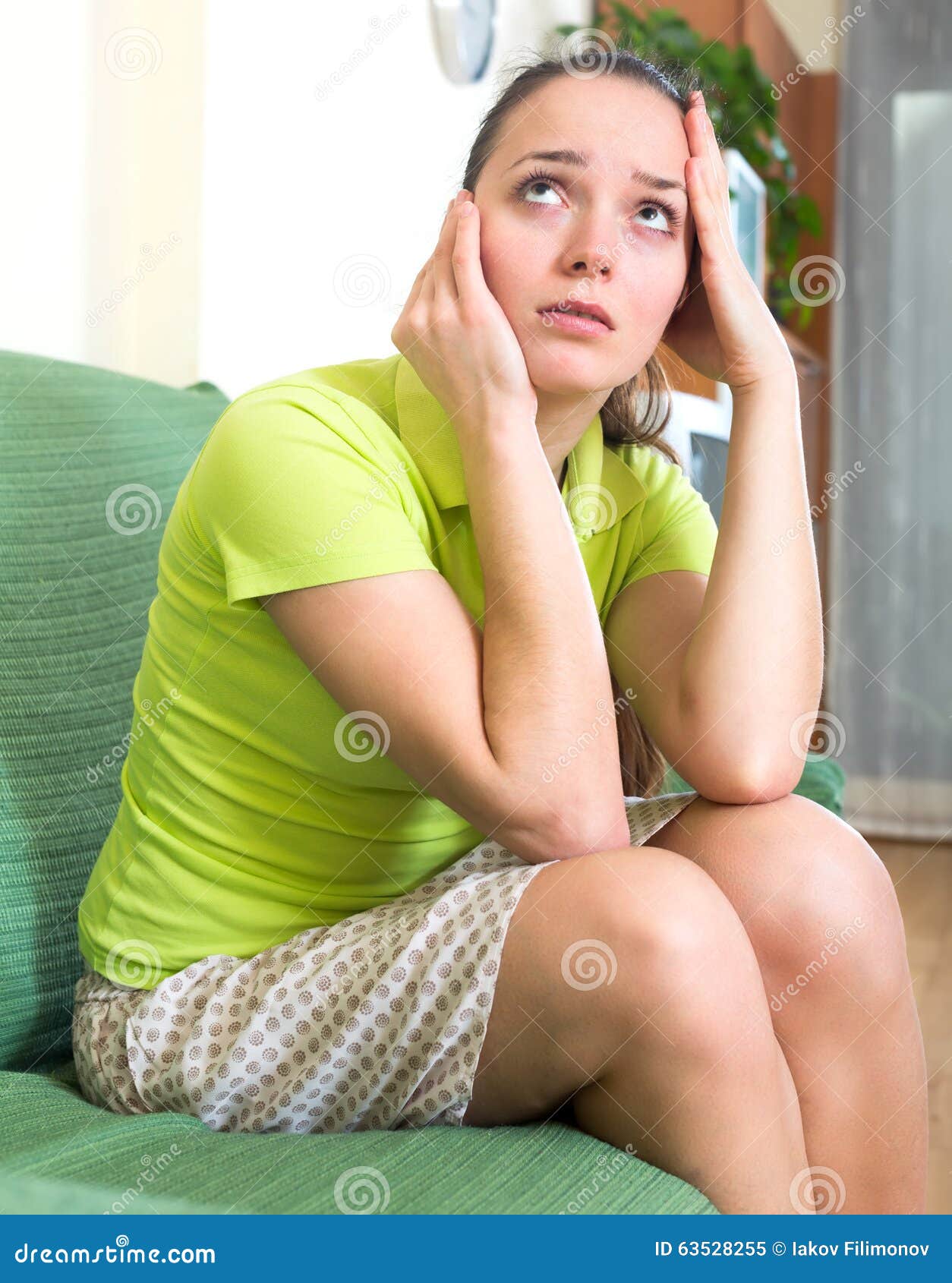 Depressed Woman with Dramatic Look Stock Image - Image of despair ...
