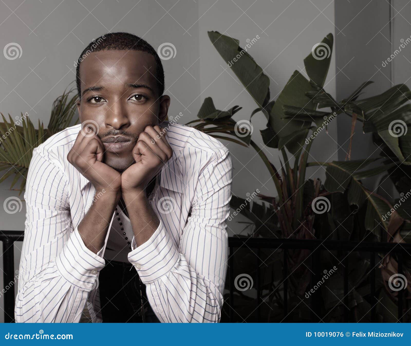 Depressed young male stock photo. Image of blank, facial - 10019076