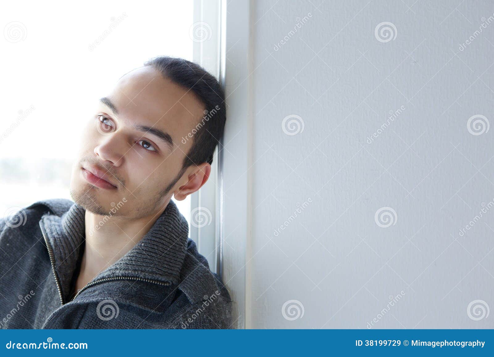 Depressed young man stock image. Image of people, casual - 38199729