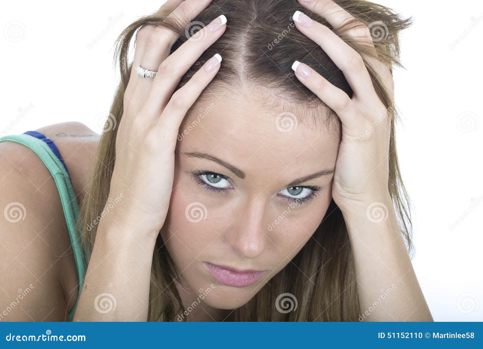 Depressed Young Woman in Despair Stock Photo - Image of pretty, cute ...