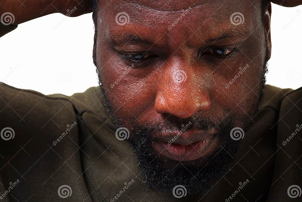 Depression stock image. Image of face, black, person, thoughtful - 9240517