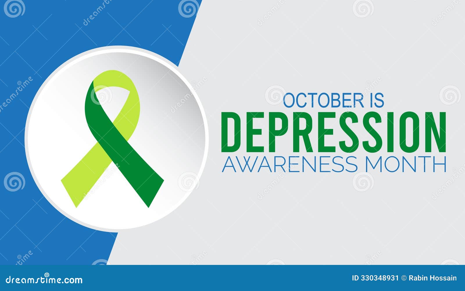 Depression Awareness Month is Observed Every Year on October. Stock ...