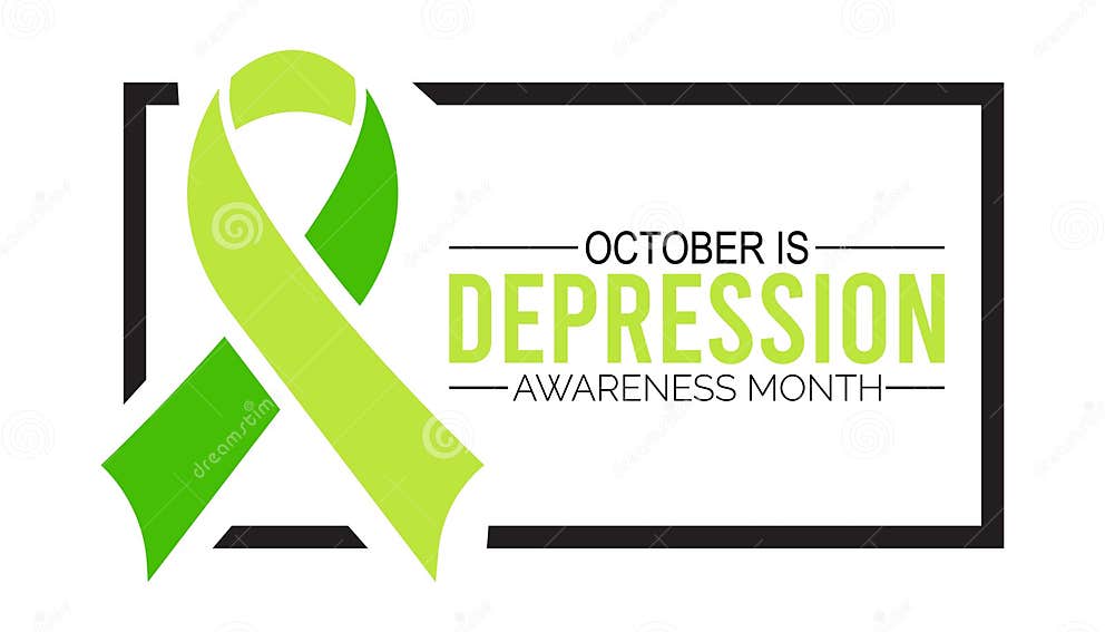 Depression Awareness Month is Observed Every Year on October. Stock ...