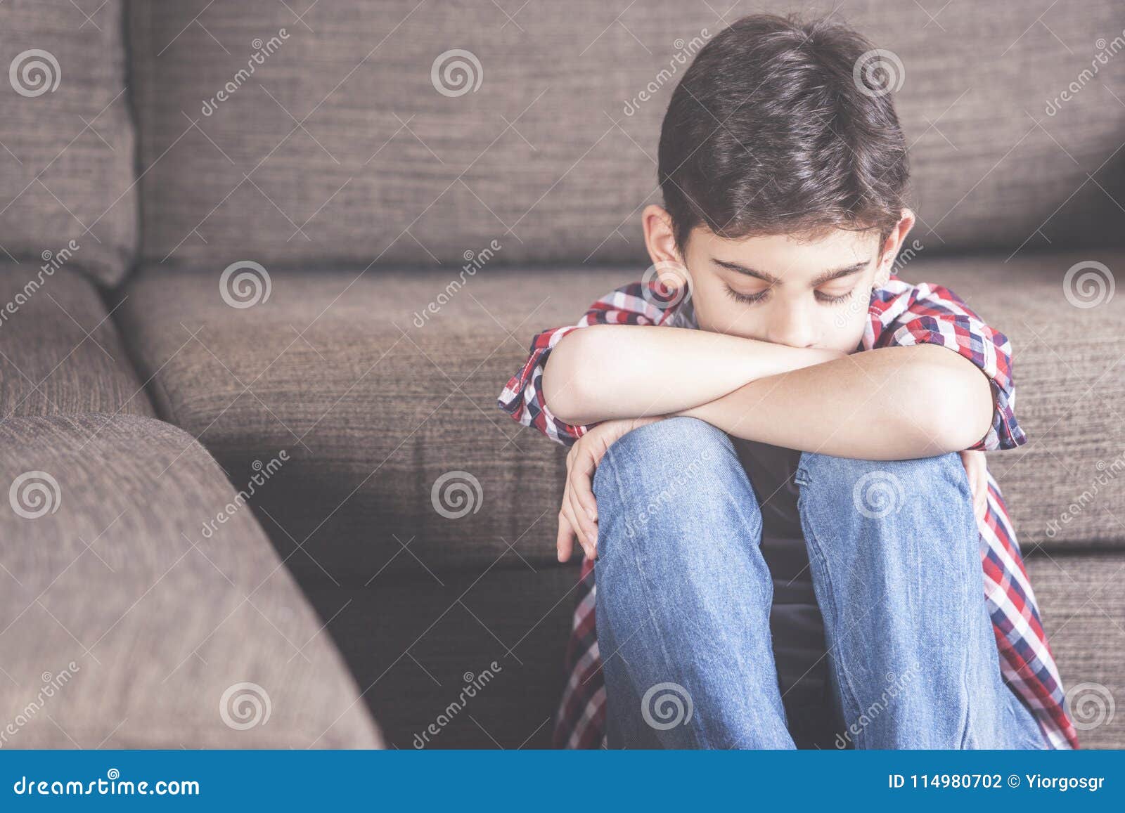 Depression Concept with Sad Kid Stock Photo - Image of bullying ...