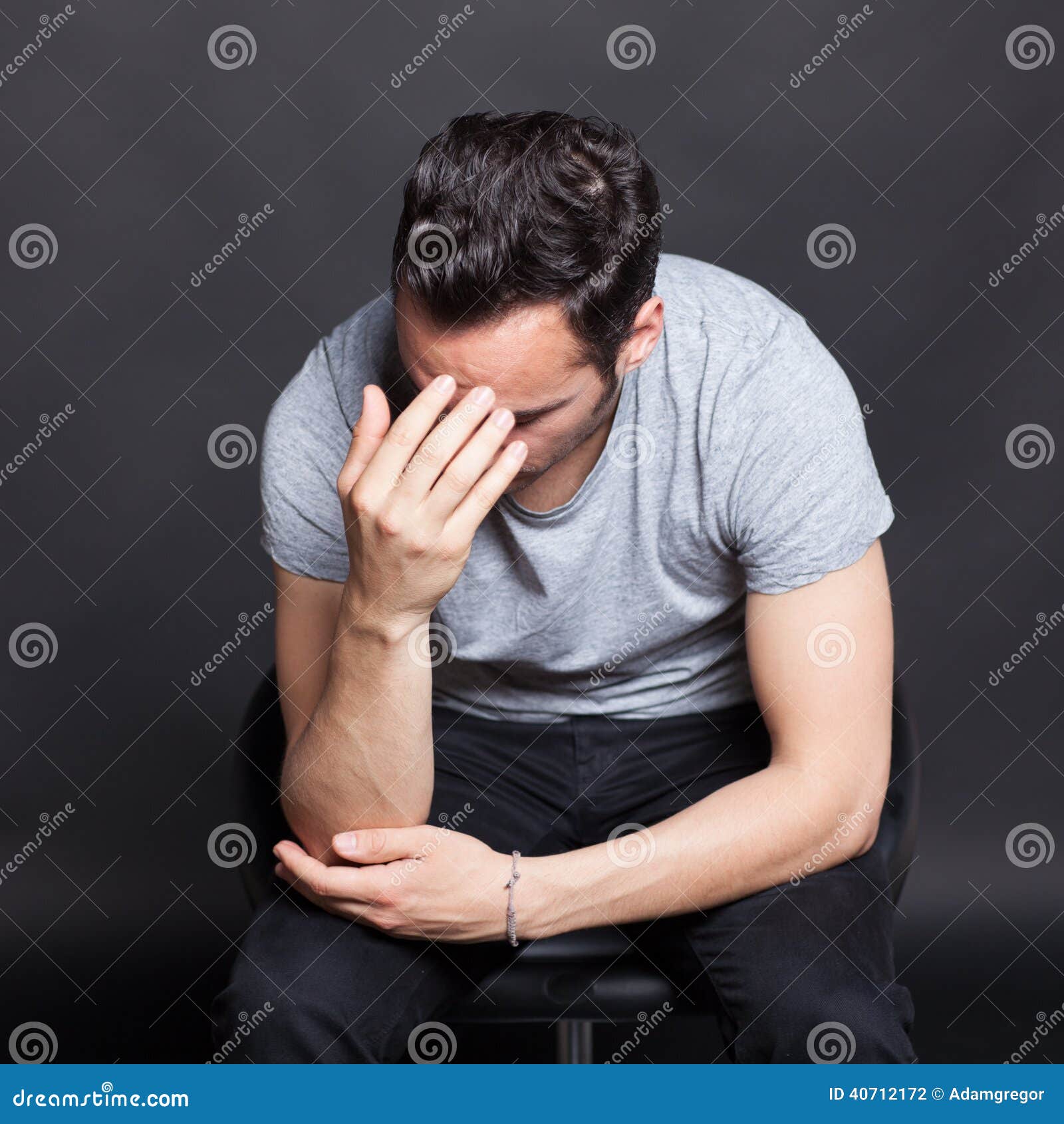 Depression stock photo. Image of depressed, face, emotions - 40712172