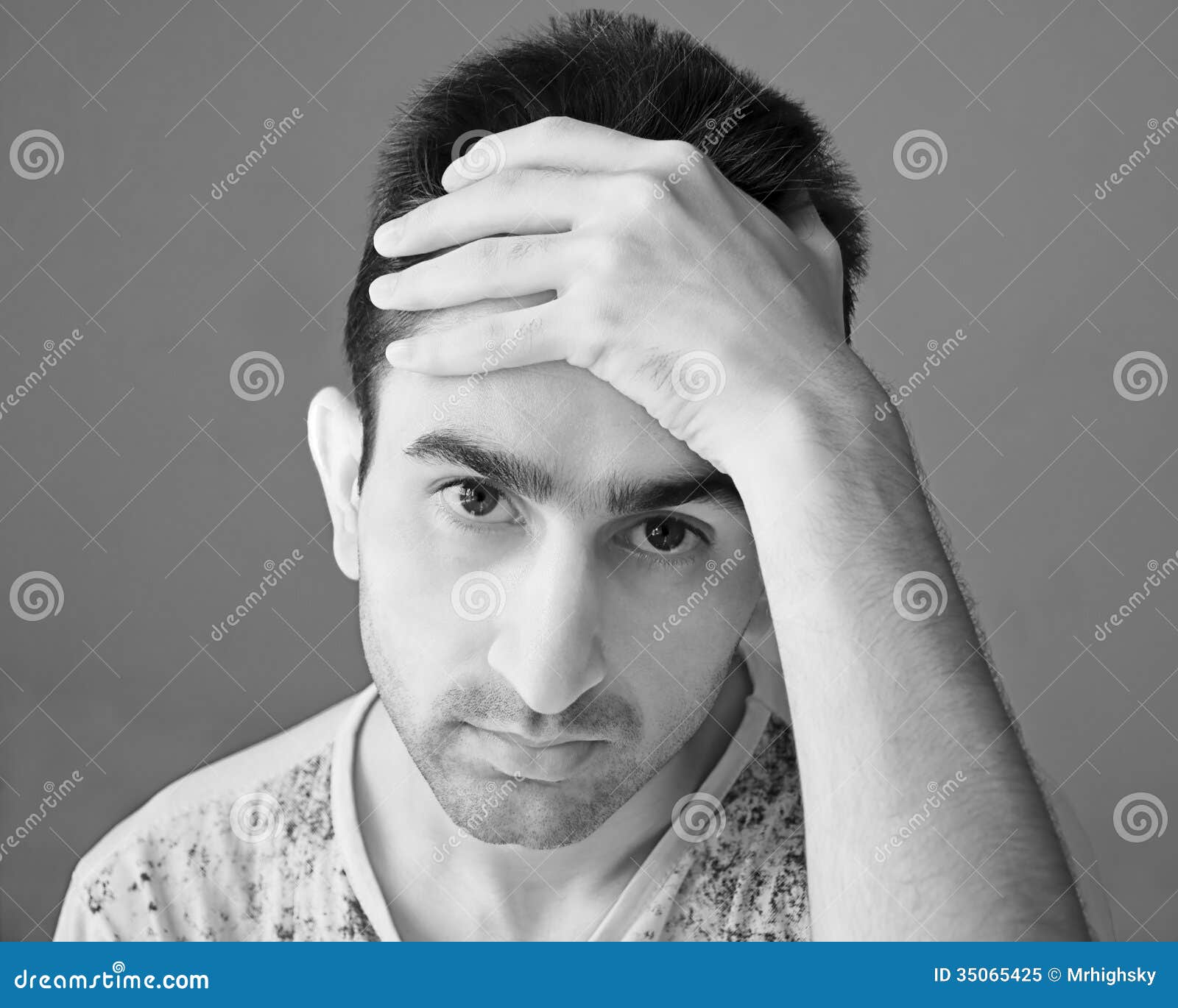 Depression Expression stock image. Image of handsome - 35065425