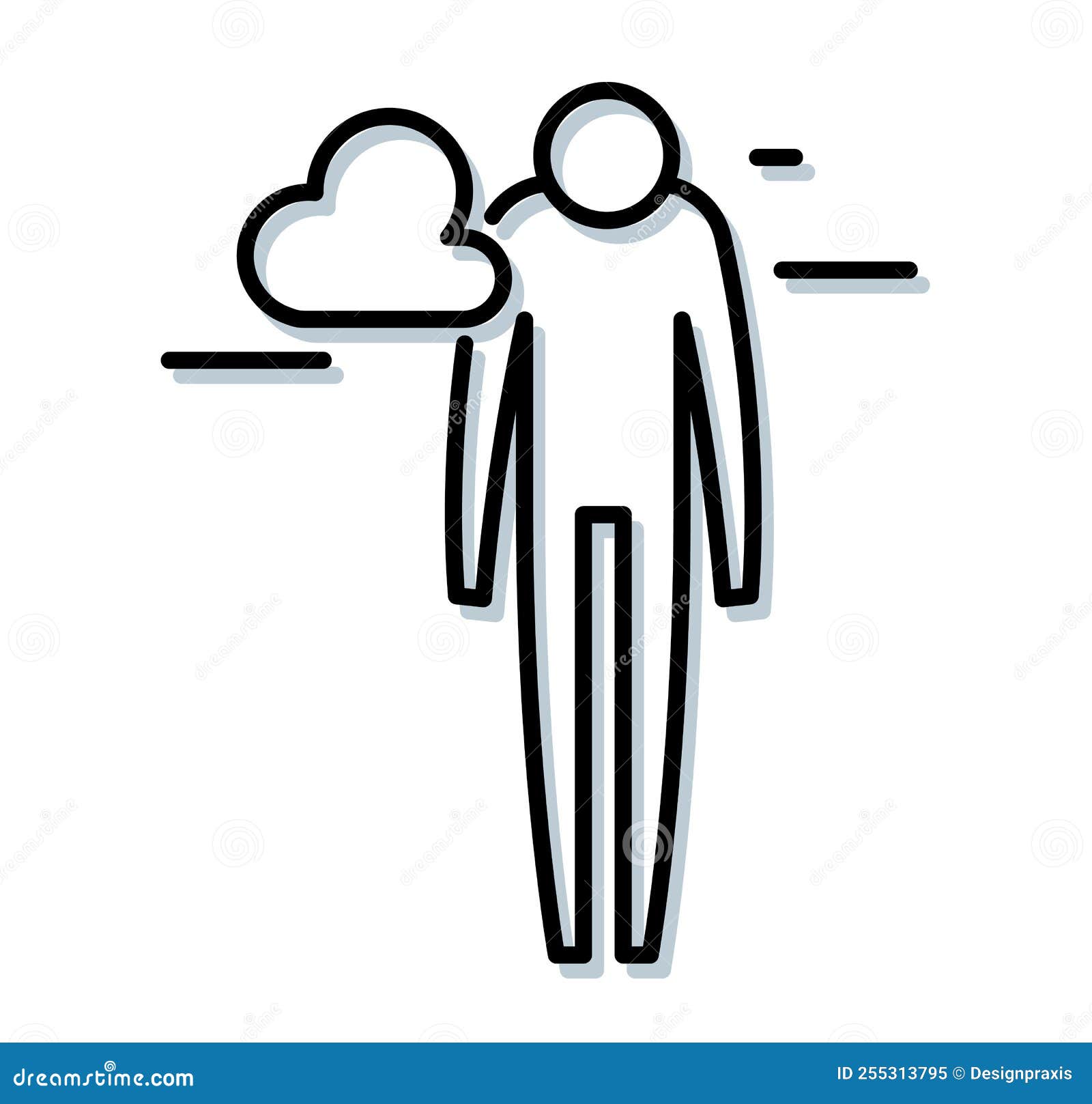 Depression - Feeling Low - Icon Stock Vector - Illustration of 2019ncov ...