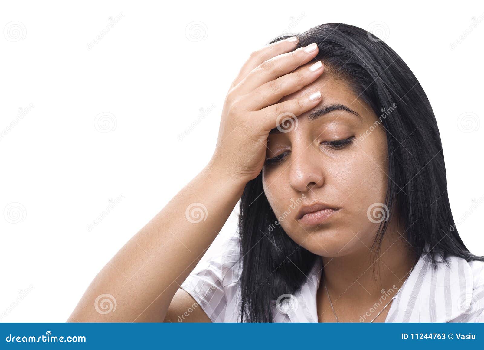 Depression or headache stock image. Image of caucasian - 11244763