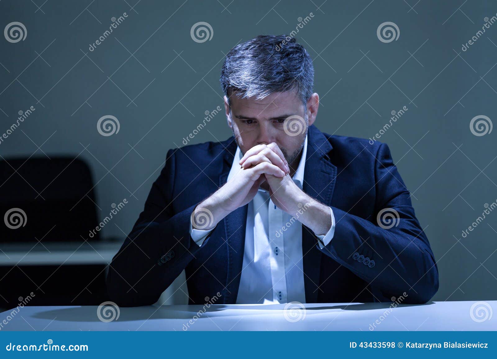 Depression in the office stock photo. Image of crisis - 43433598