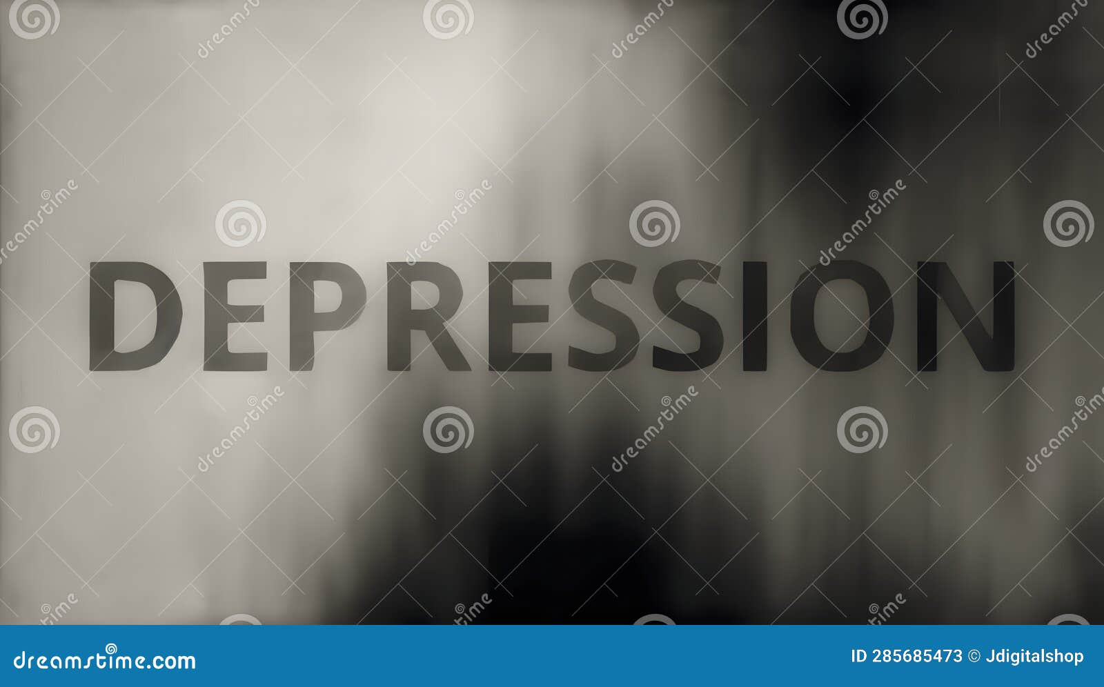 Depression Sad Disintegrating Text Royalty-Free Illustration ...
