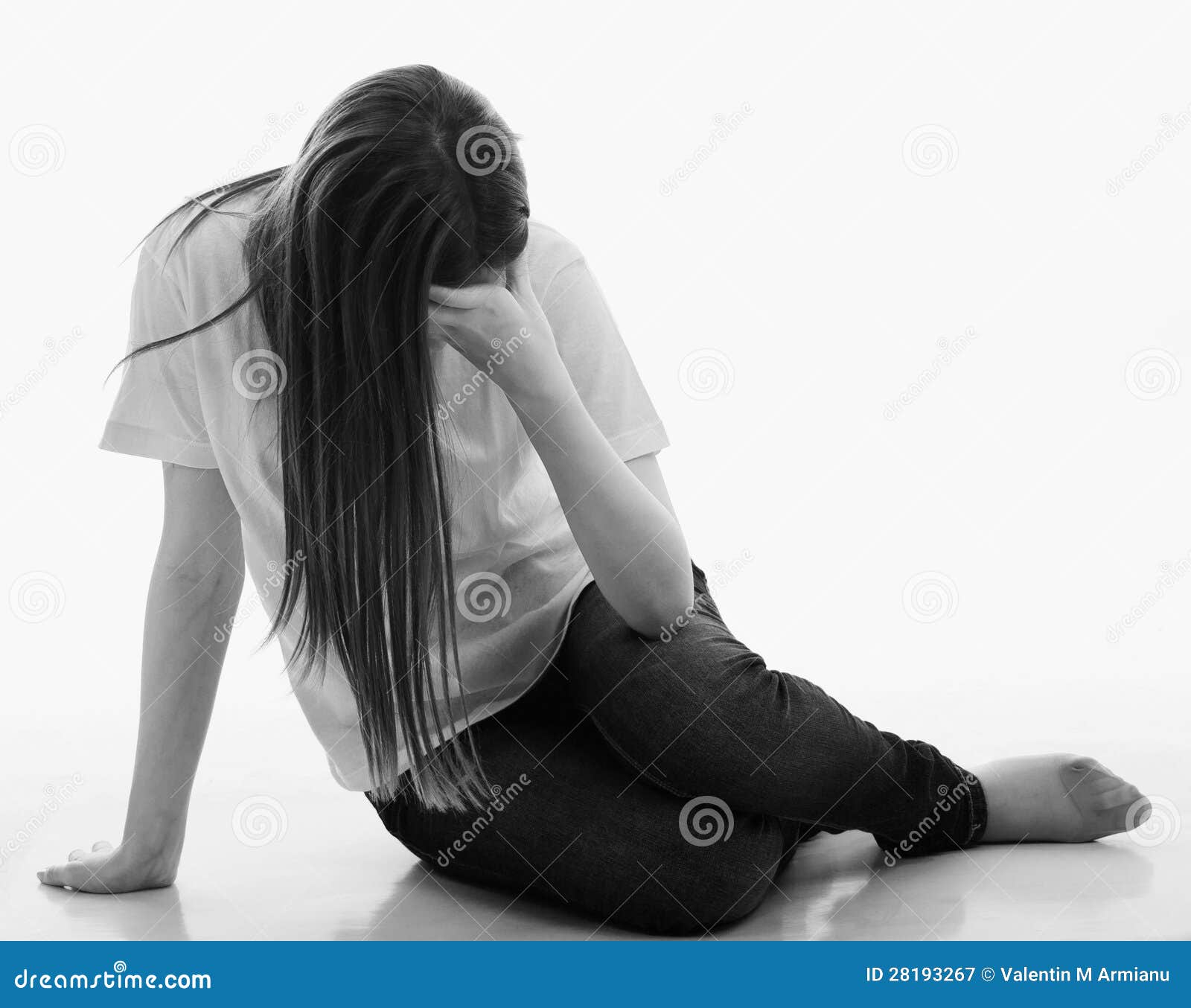 Depression and Sorrow stock image. Image of female, lonely - 28193267