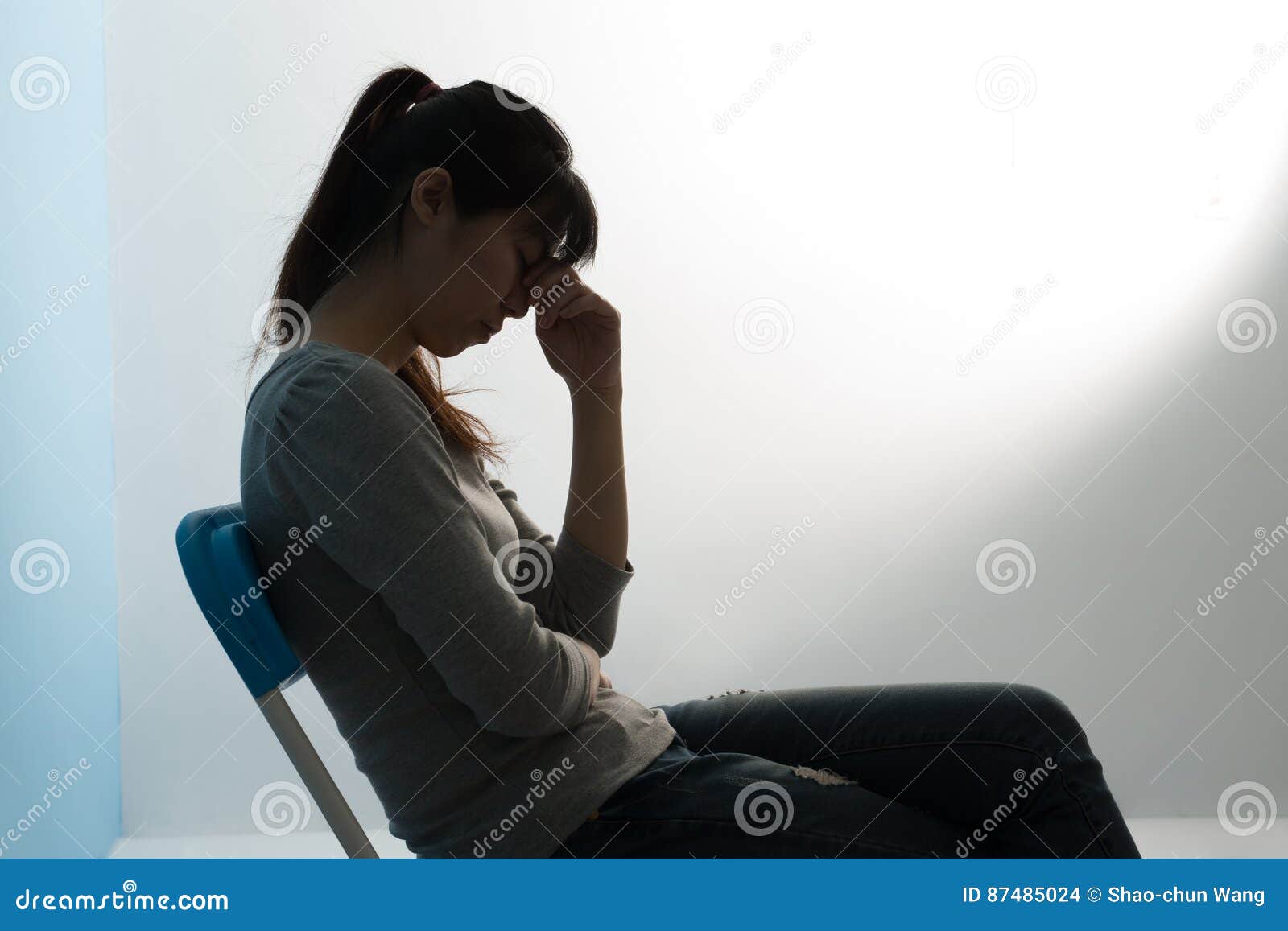 The depression woman stock photo. Image of pain, girl - 87485024