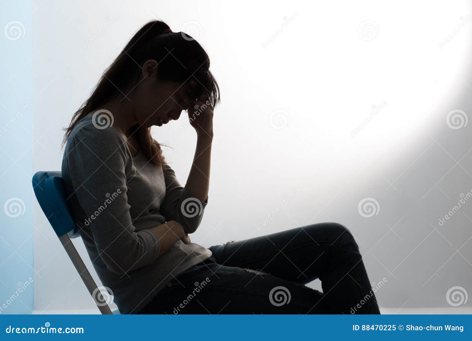 The depression woman stock image. Image of portrait, human - 88470225