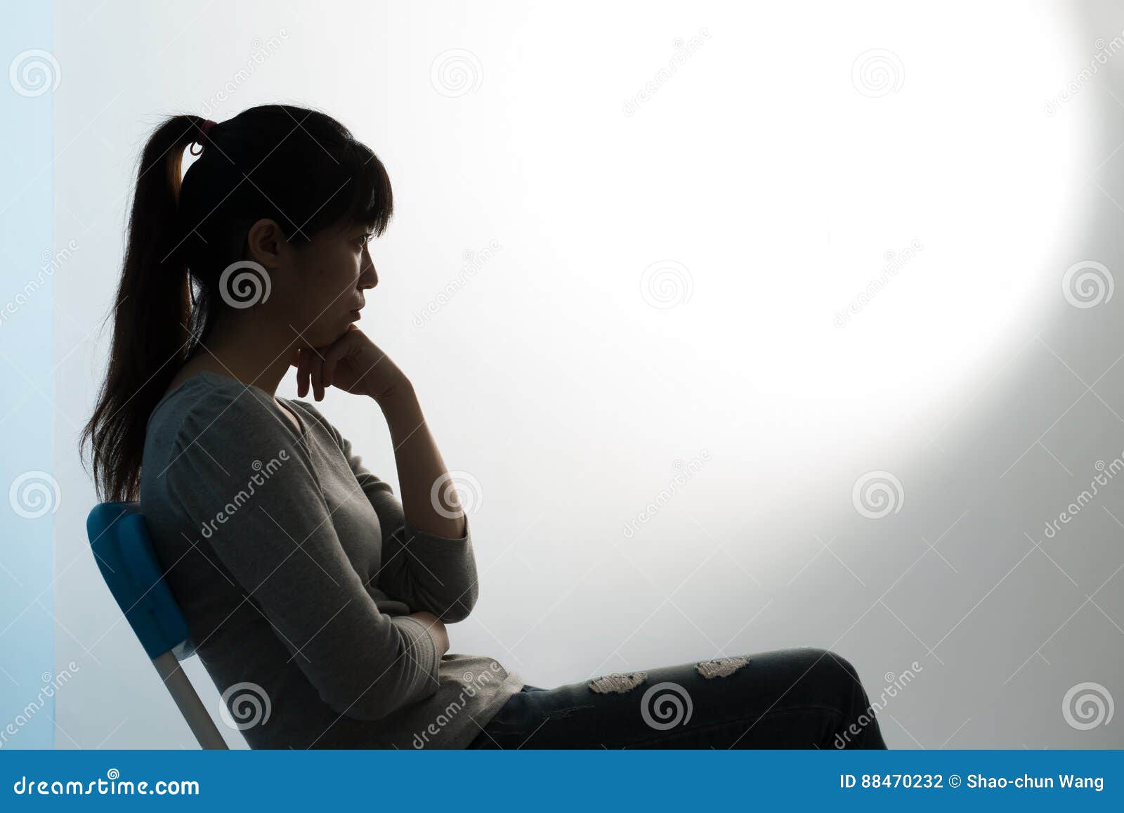 The depression woman stock photo. Image of emotion, chair - 88470232