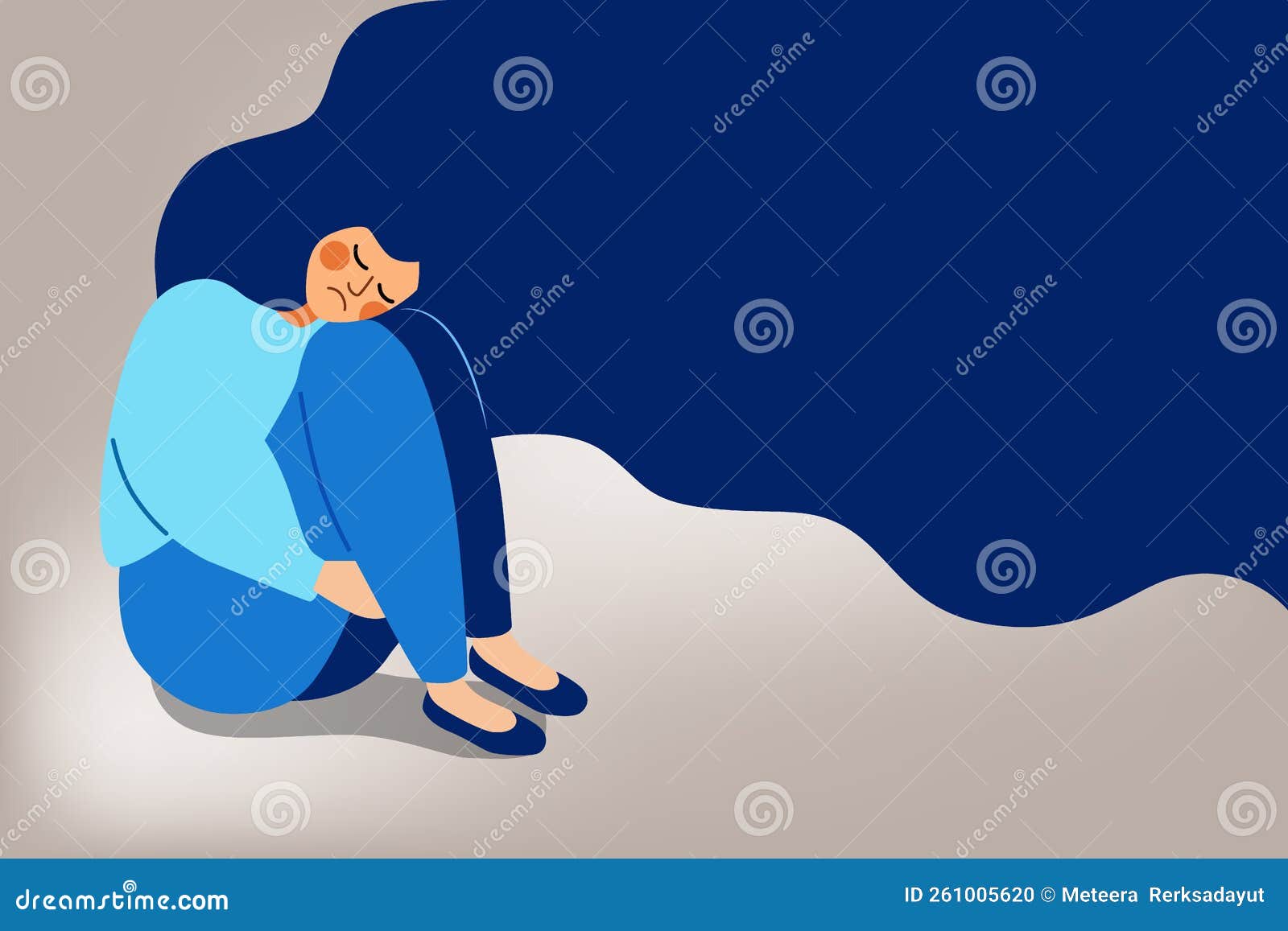 Depressive Disorder: Sadness, Hopeless or Feel Loneless Stock ... Depressive Disorder: Sadness, Hopeless or Feel Loneless Stock ...