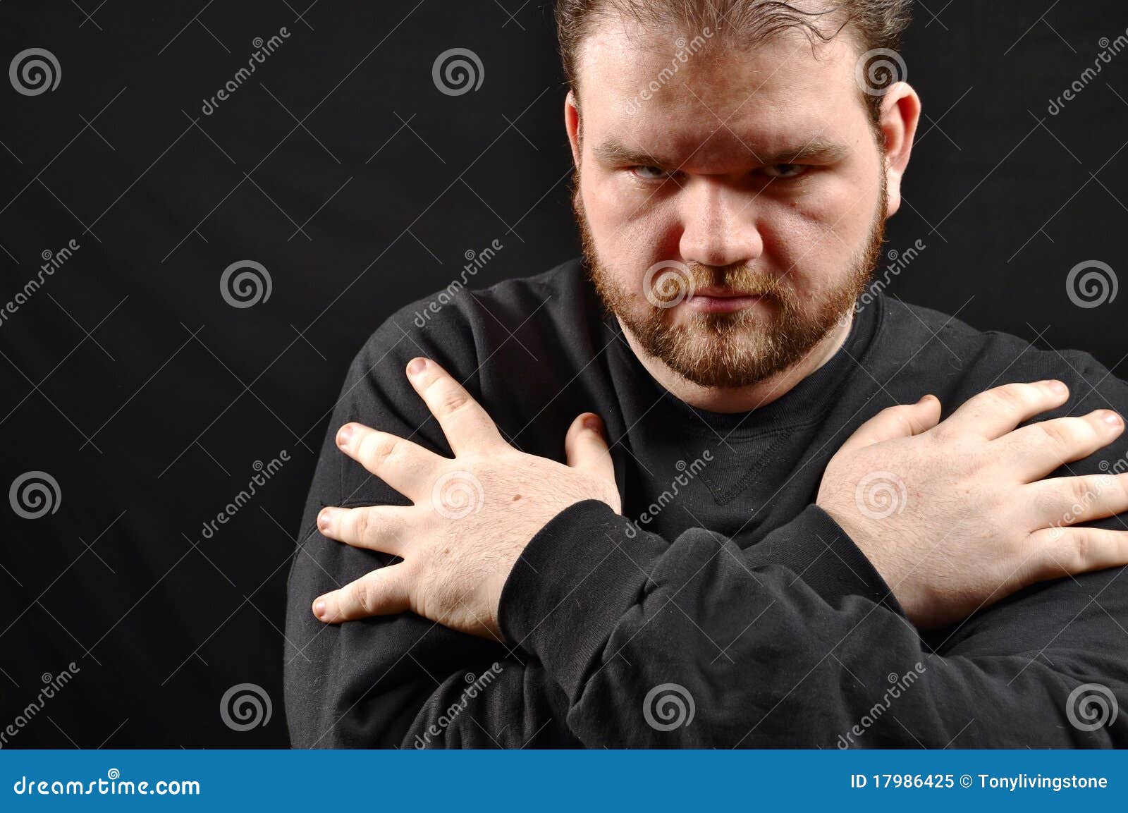 Depressive man stock image. Image of psychology, beard - 17986425