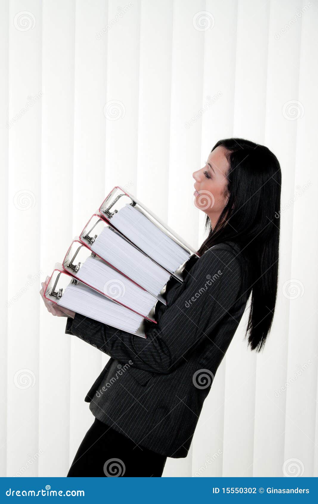 Deprived Women with Stress and Files in the Office Stock Photo - Image ...