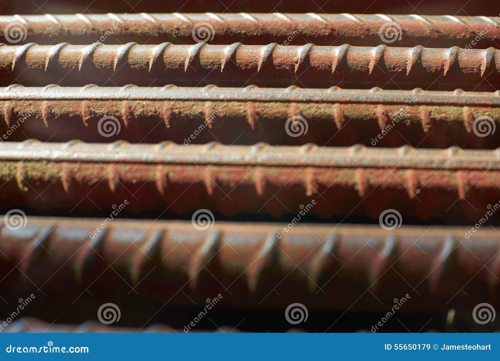 Dept of Rusty iron rod. stock image. Image of metal, reinforcing - 55650179
